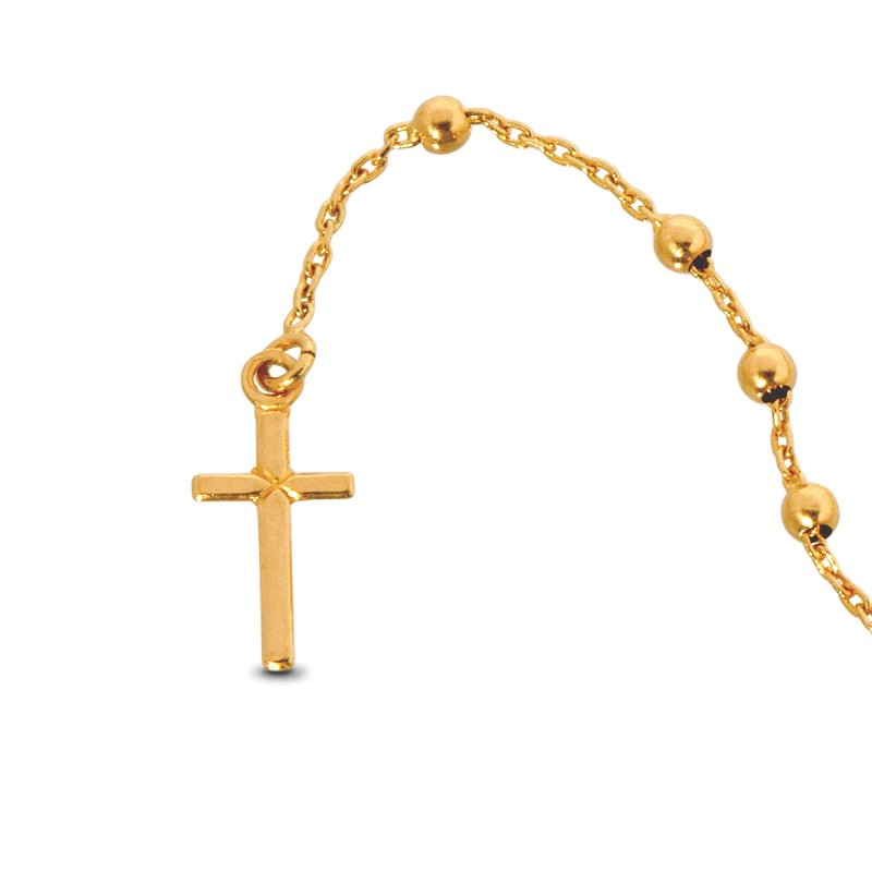 Różaniec złoty na szyję. Różaniec ze złota 18-karatowego-naszyjnik ...