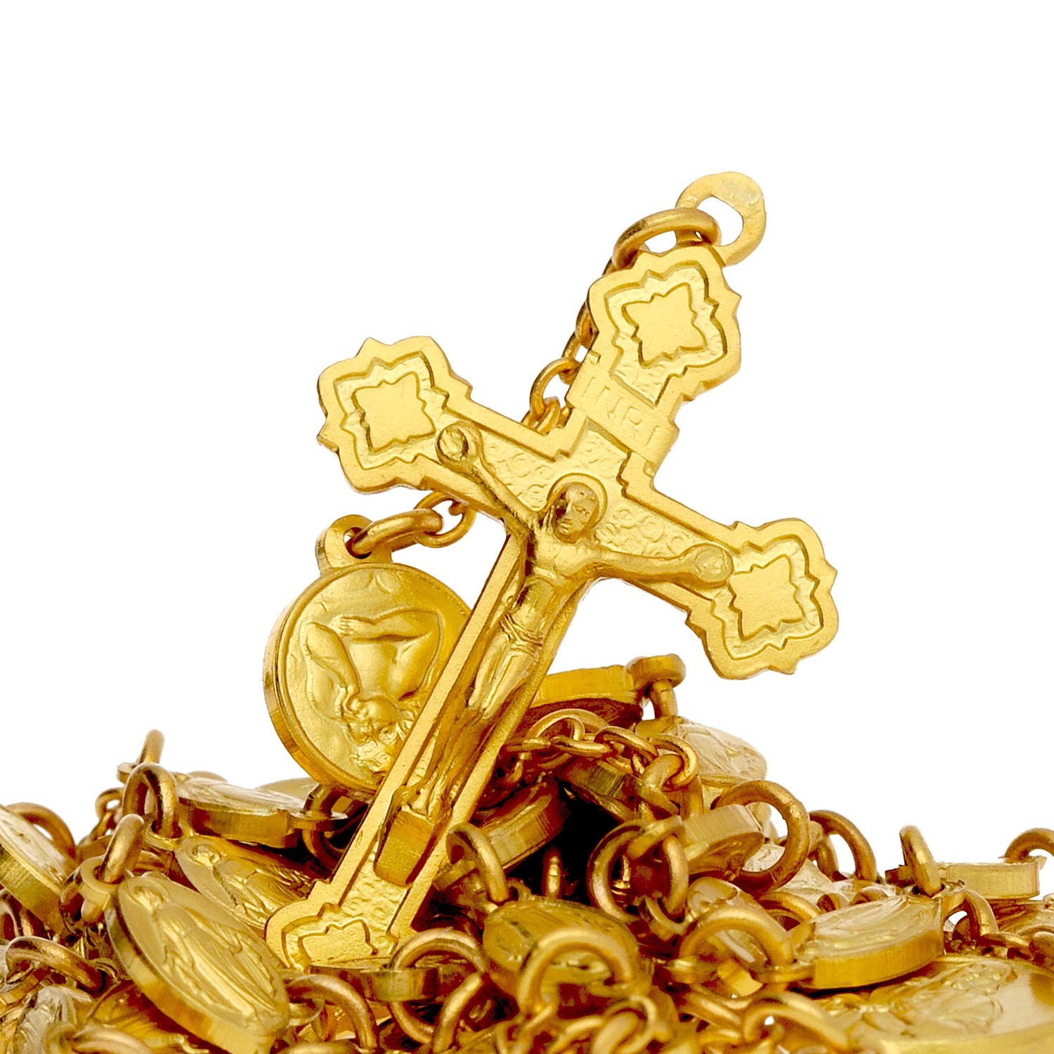 Prezentujemy Pantwu oryginalny złoty różaniec. Wykonany w całości ze ...