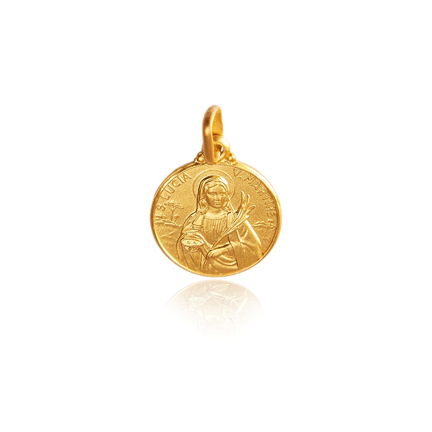 Złoty medalik św Łucji, Srebrny medalik ze św Łucja,srebrny medalik św ...