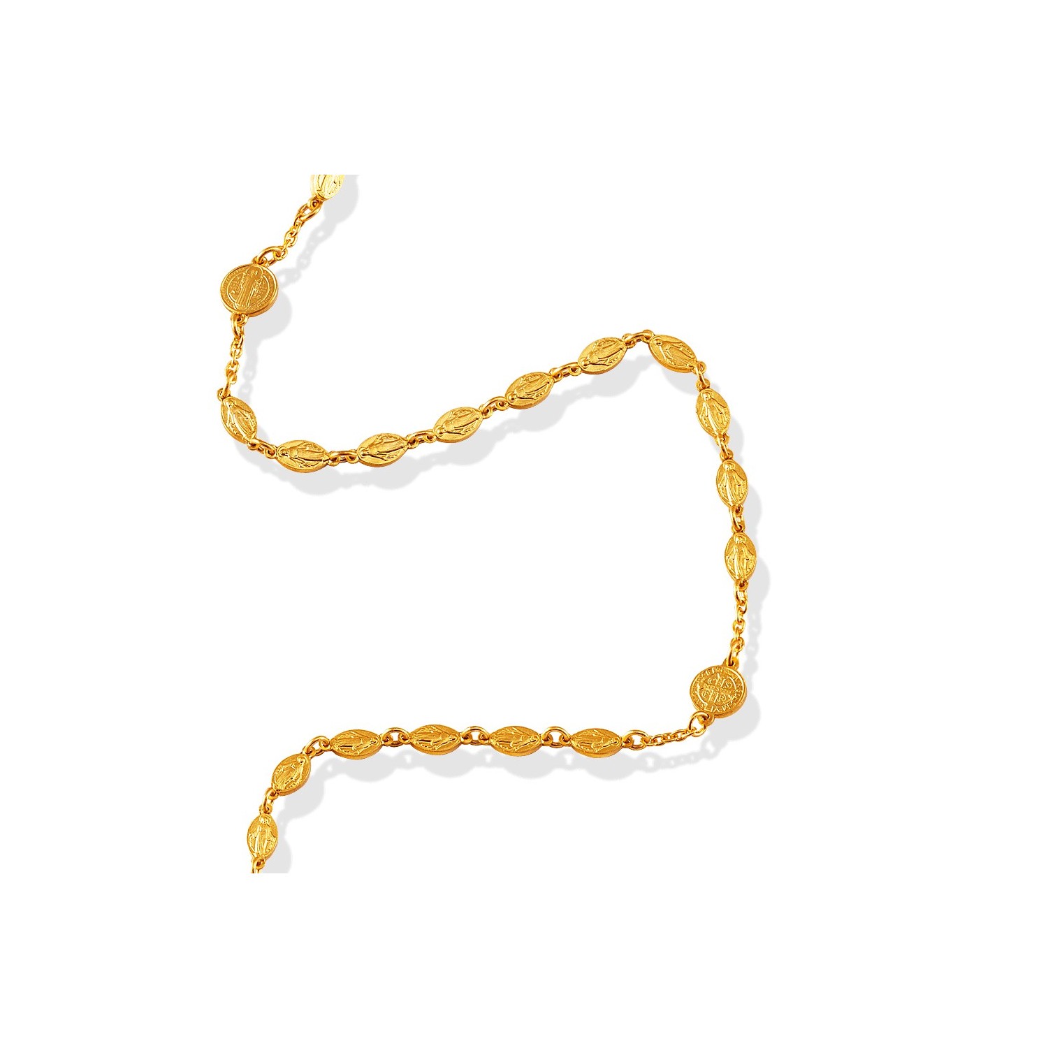 Prezentujemy Pantwu oryginalny złoty różaniec. Wykonany w całości ze ...